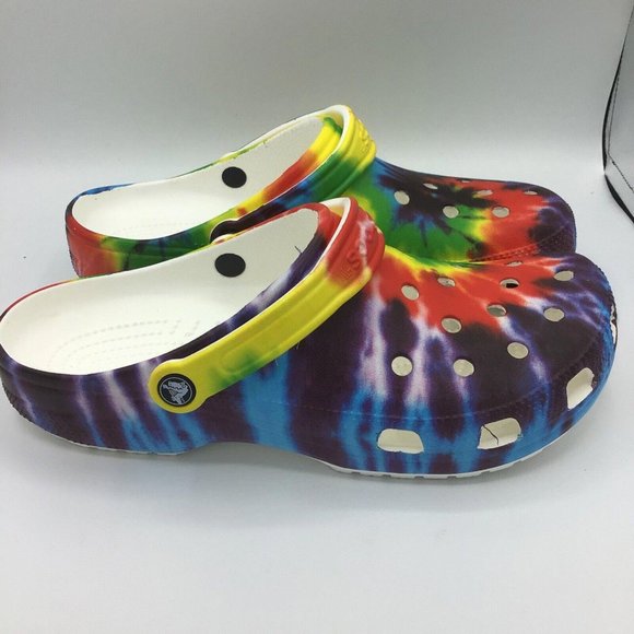 CROCS | Shoes | Crocs Classic Dye Graphic Casual Clog Mens Size 1 Brand ...